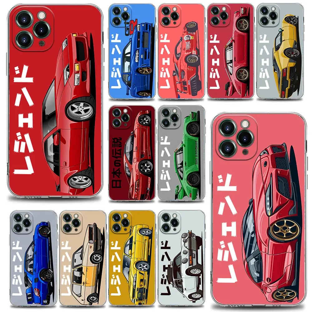 Tokyo JDM Drift Phone Case For iPhone 14 Case 13 12 11 Pro Max Mini 6 7 ...