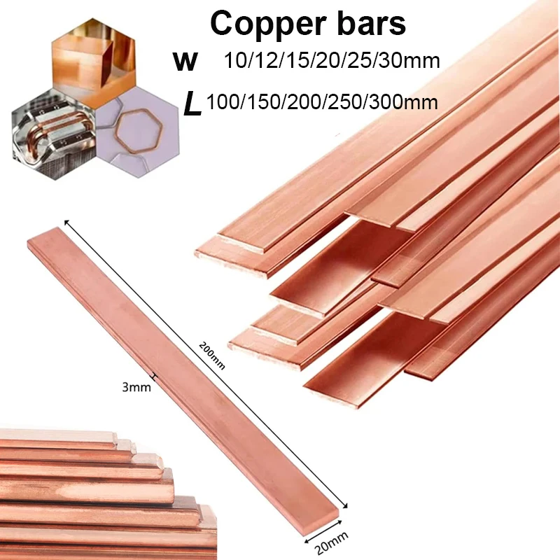 1pcs-Copper-Strip-T2-Copper-Pure-Flat-Steel-Strip-Pure-Copper ...