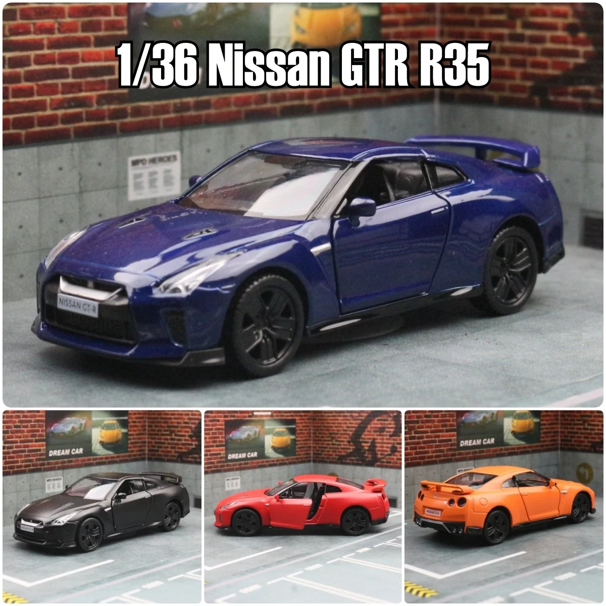 1-36-Nissan-GT-R-R35-Race-Toy-Car-Model-For-Children-Diecast-Metal ...