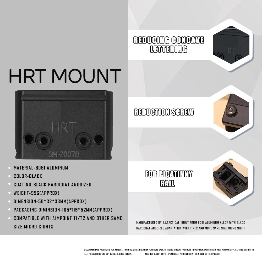 Tactical-Ca-a-Red-Dot-Vis-o-ptica-Mount-Airsoft-Aimpoint-1-H2-T1-T2 ...