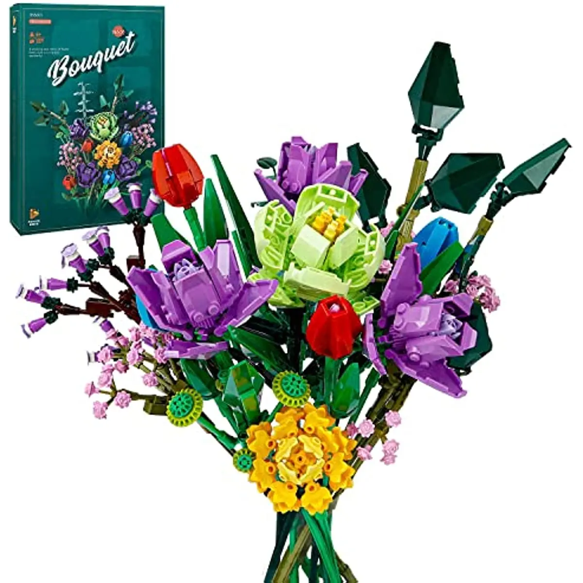 Mini Artificial Flower Bouquet Building Kit, Wildflower Bouquet ...
