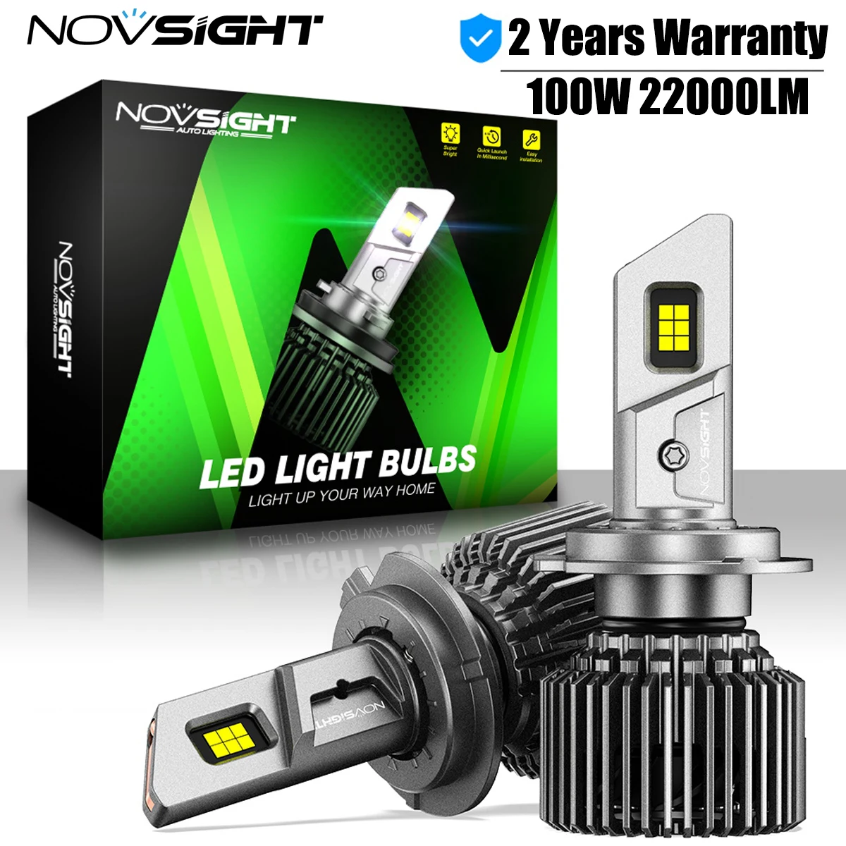 NOVSIGHT-H4-LED-Headlight-22000LM-100W-H7-LED-Canbus-H11-H8-H9-9005-HB3 ...