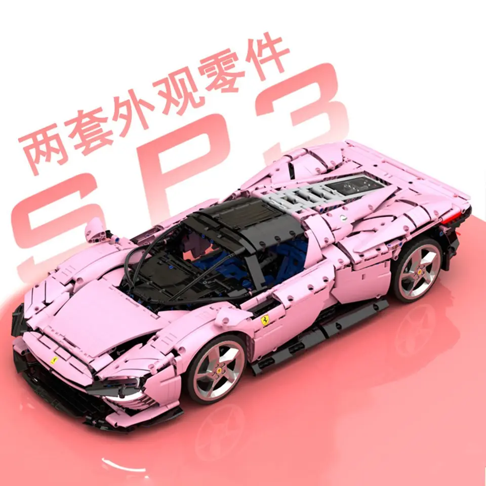 Pink And Black Ferrari