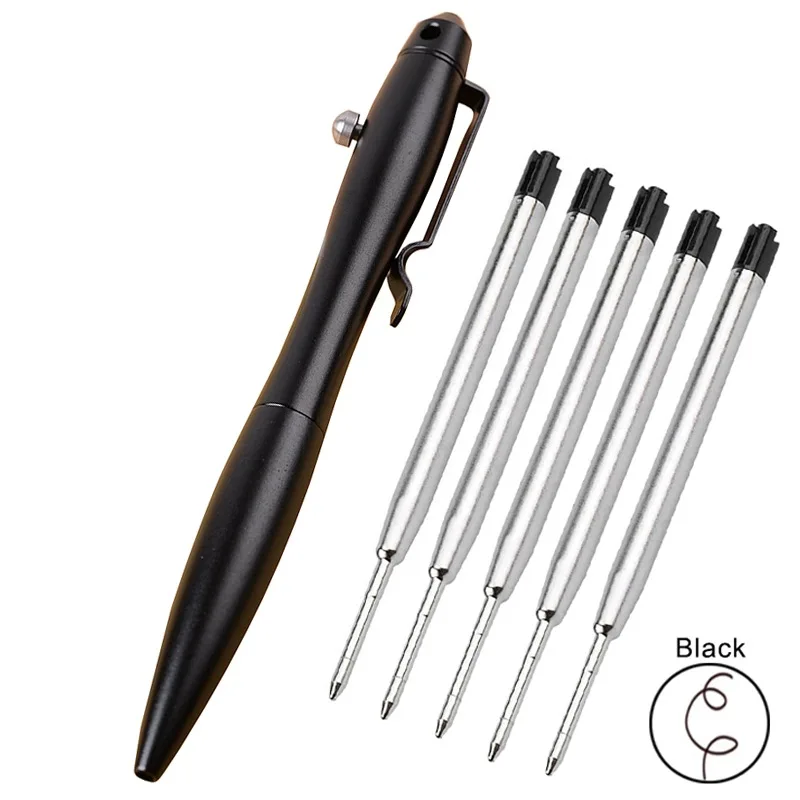 Titanium-Alloy-Tactical-Pen-Broken-Window-Gel-Ink-Refill-Writing-Pen ...