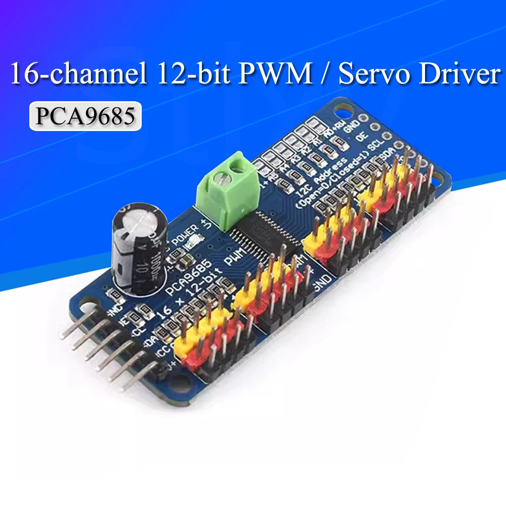 Pca9685pw-16-Kanaals-12-Bit-Pwm-Servo-Shield-Driver-I2c-Interface-Pca9685-Module-Voor-Raspberry ...