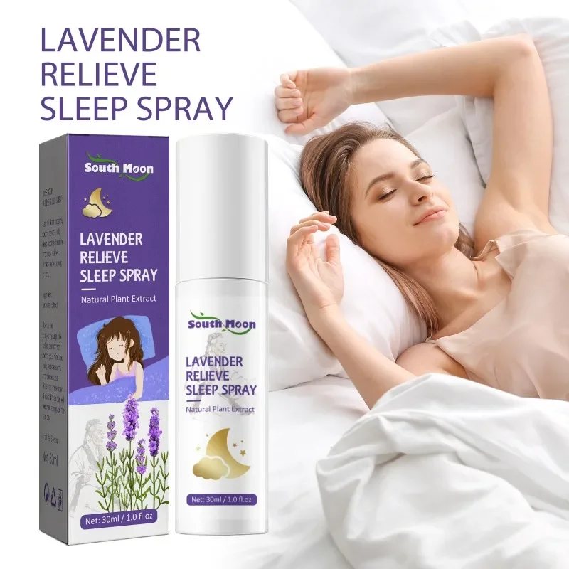 Lavender-Sleep-Spray-30ml-Aromatherapy-Deep-Sleep-Relieve-fatigue-anxiety-Pillow-Body-Relax-Mist ...
