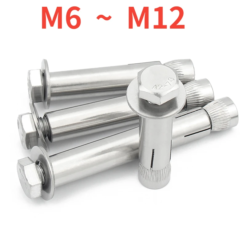 M6-M8-M10-M12-304-Stainless-Steel-External-Hex-Expansion-Bolt-Sleeve ...