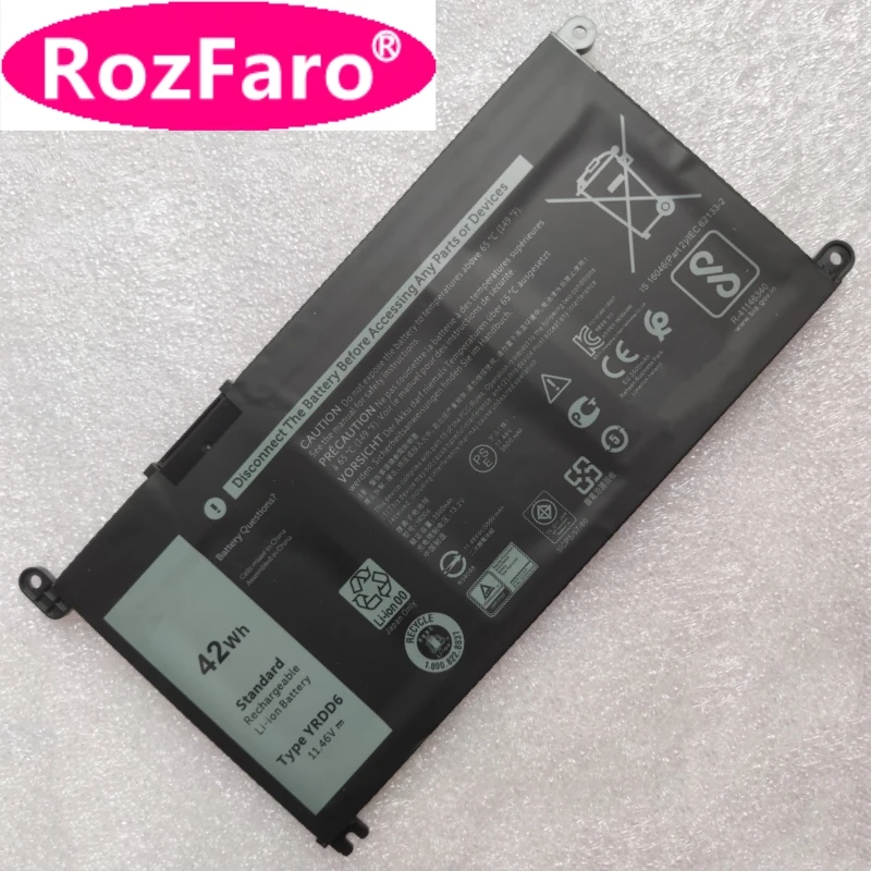 YRDD6 1VX1H Battery For Dell Inspiron 3501 3505 3593 5480 5482 5488 ...