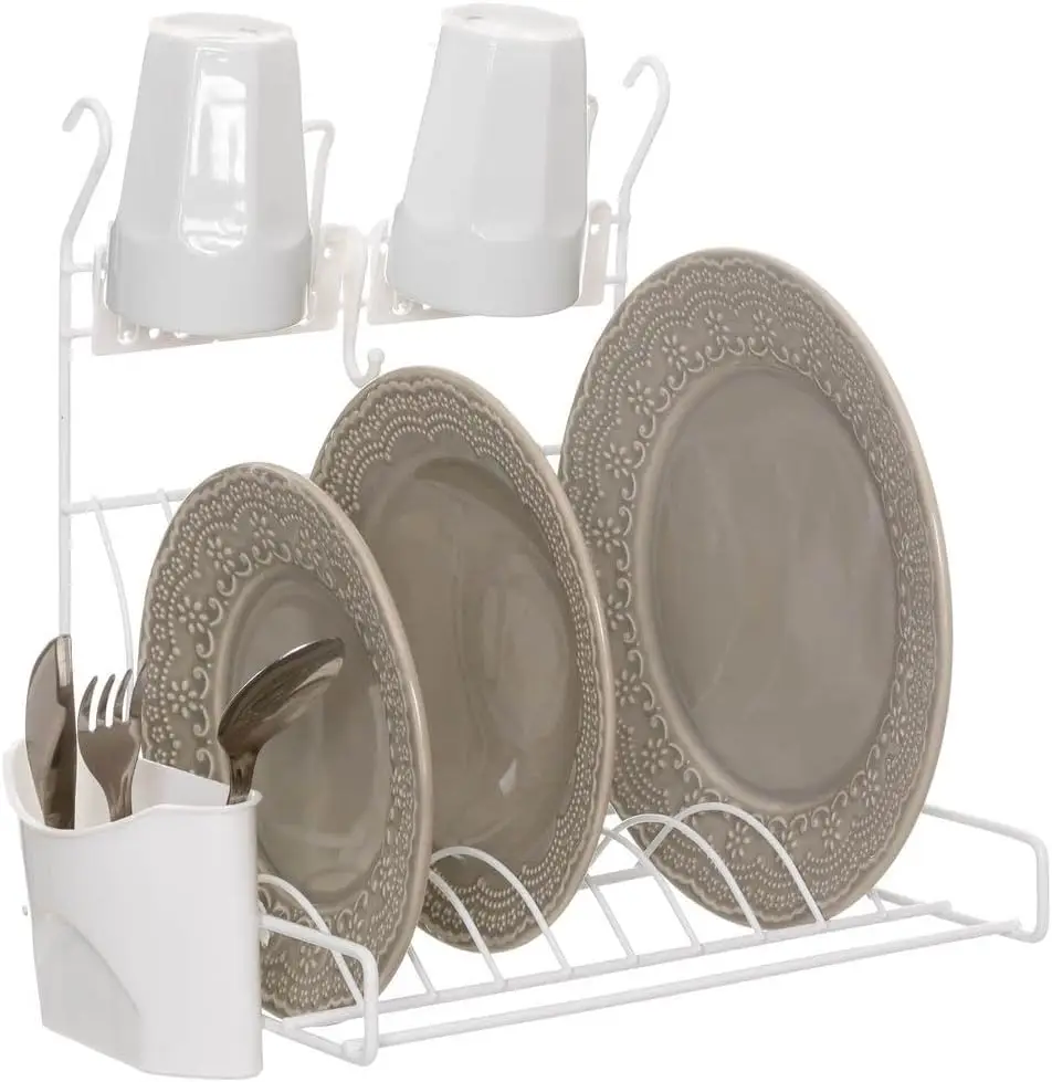 Dishwasher-Drainer-For-Bar-White-with-White-Foldable-Dishes-Drainer ...