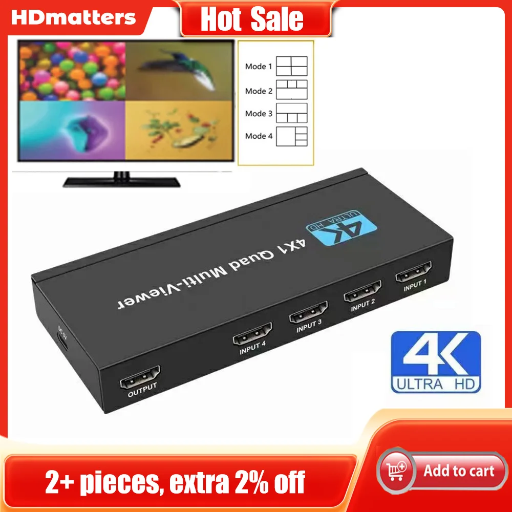 4K-HDMI-Quad-Multi-viewer-4x1-1080P-HDMI-Screen-Segmentation ...