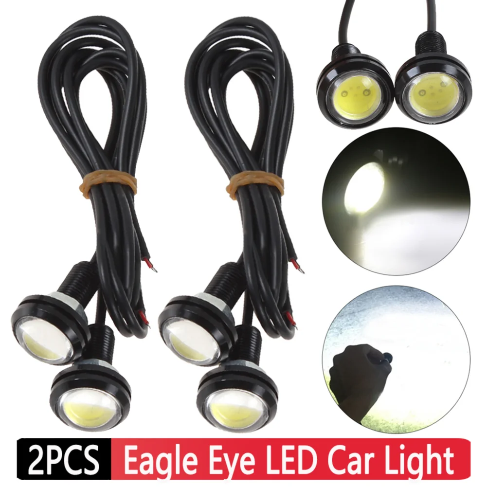 10x-White-DC12V-18mm-23mm-Eagle-Eye-Light-White-9W-Auto-LED-Daytime ...