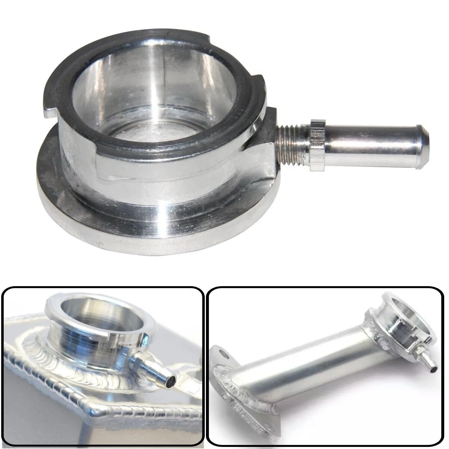 32mm 1.25'' ID Billet Aluminium Weld-On Radiator Hose Connector Filler ...