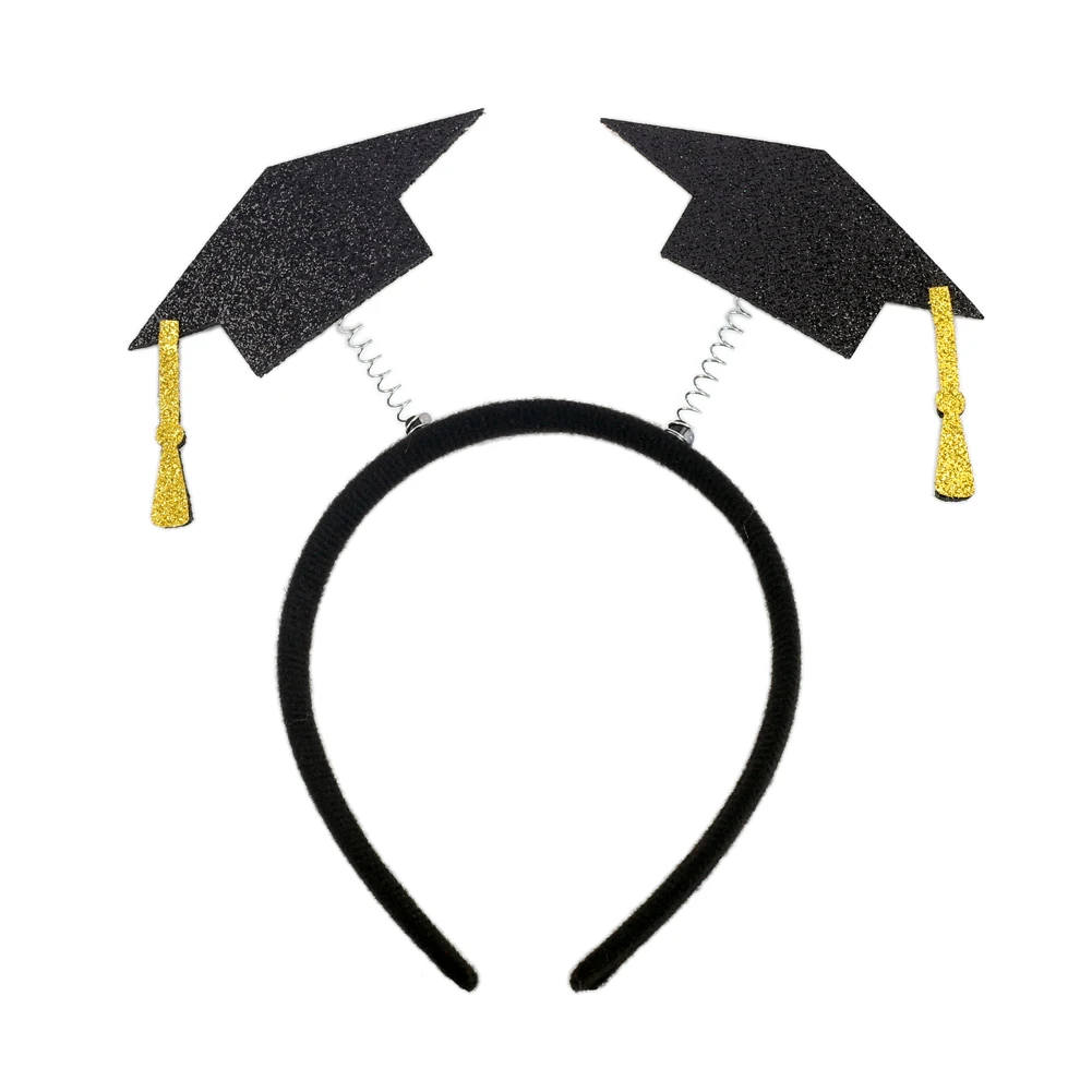 Graduation-Cap-Headband-Glitter-Decor-Headwear-for-Girls-Kindergarten ...