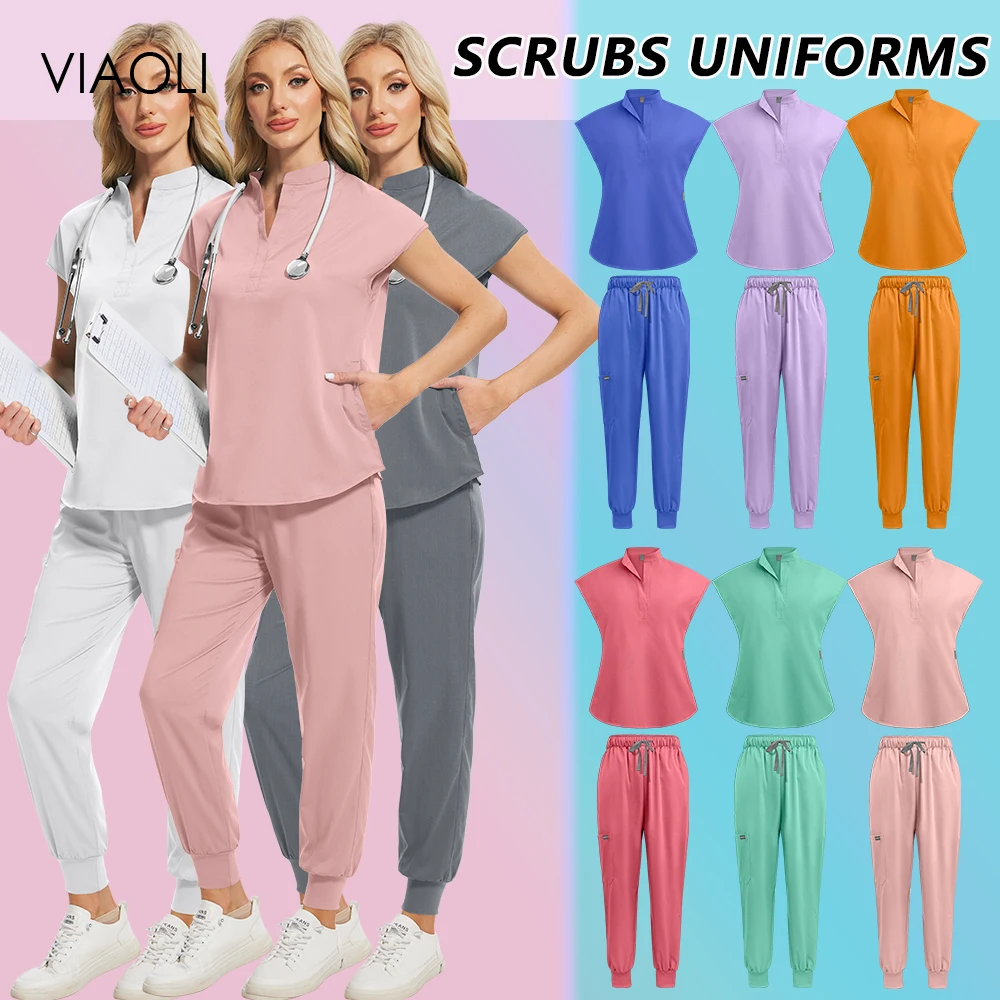 New Medical Surgical Uniform Hospital Scrubs Set Nursing Nurse Uniforms ...