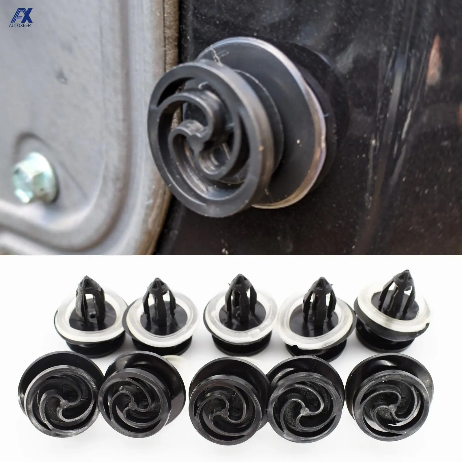 10Pcs Plastics Clips For Audi A3 8P A4 B6 B7 Interior Door Card ...