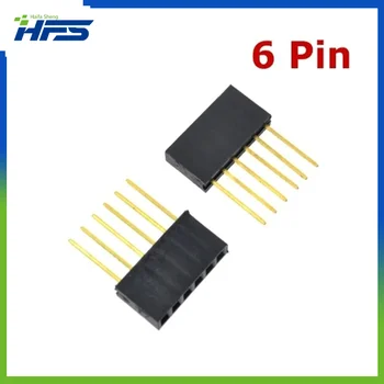 Special Female Header Connector PC104 Long Female Header Connector 2.54 Spacing 1*6/6P Pin 11MM ...
