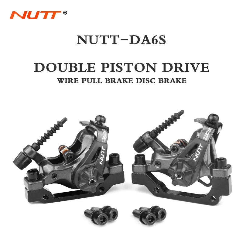 NUTT DA6S Mountain Bike Dual Piston Drive Disc Brake Caliper 160mm ...