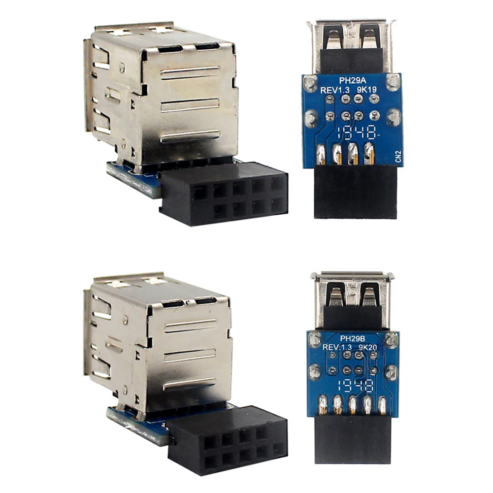 USB-2-0-Motherboard-Header-9pin-10pin-Motherboard-to-2-Ports-USB-2-0 ...