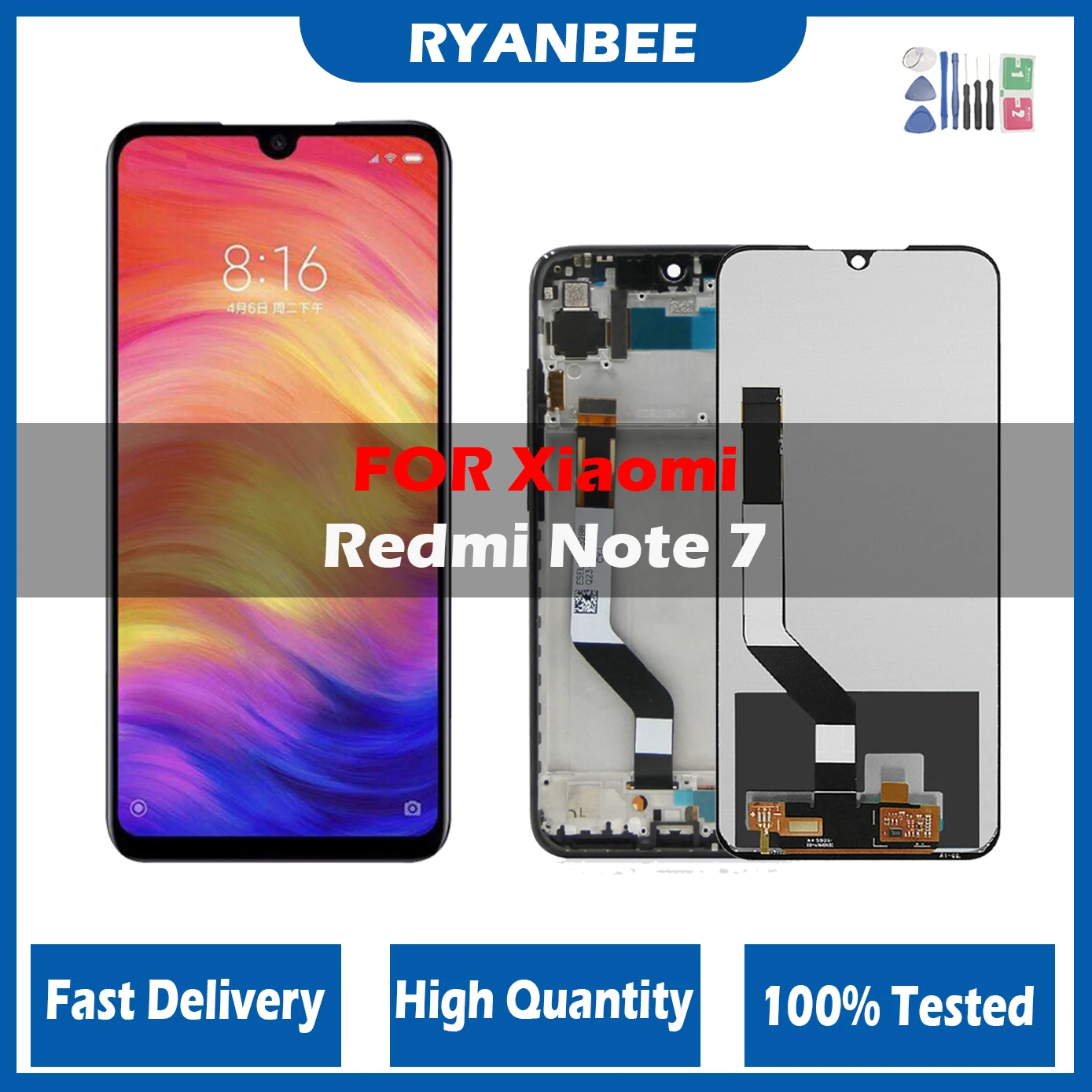 Original-Xiaomi-Redmi-Note-7-LCD-Display-With-Frame-Screen-Touch ...