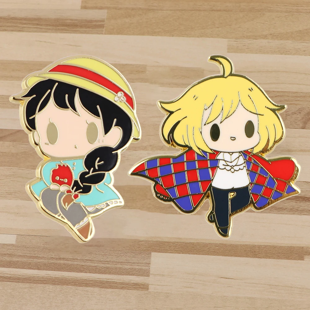 Hard-Enamel-Pins-para-Mulheres-Broches-de-Filme-Anime-Emblema-De-Metal ...