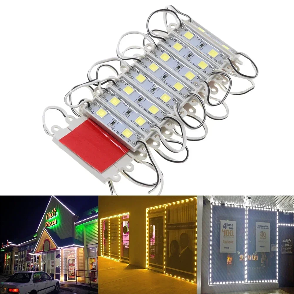 20Pcs-Mini-Led-TV-Lamp-Module-DC-12V-5054-2LED-Modules-Waterproof ...
