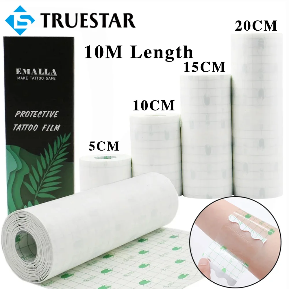 10M-Tattoo-Bandage-Roll-Transparent-Tattoo-Film-Waterproof-Protective ...