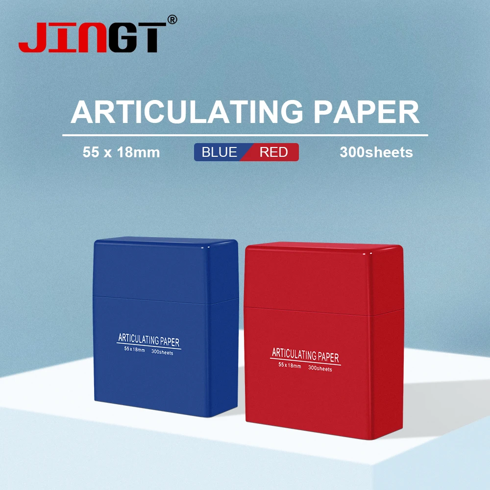 JINGT Premium Blue Articulating Paper for Dentists,300 Sheet,1.0mm,Jaw ...