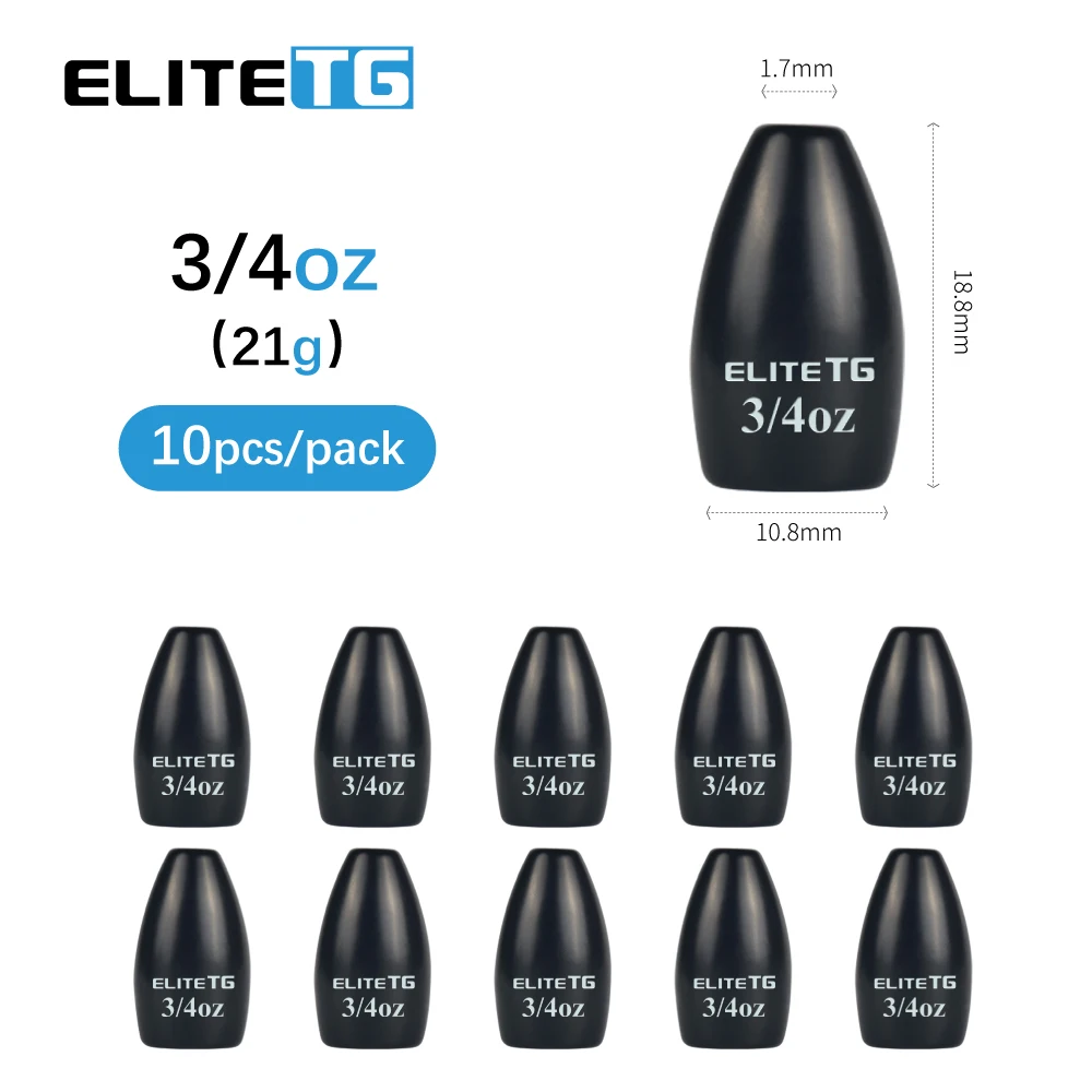 Elite-TG-10-St-ck-Wolfram-Flipping-Gewichte-1-8-g-63-g-Bullet-Bass ...