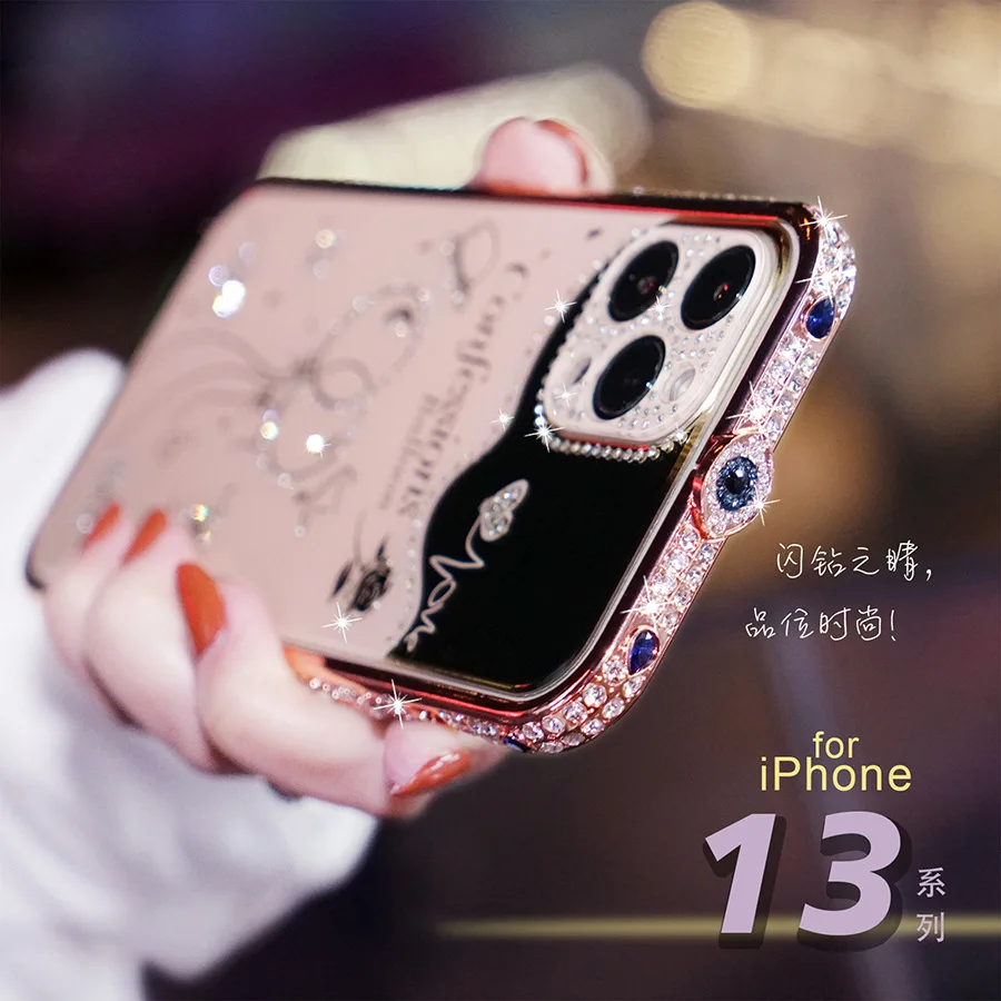 Bling-Rhinestone-Glitter-Crystal-Dimond-Bumper-Case-For-Iphone-15-14 ...