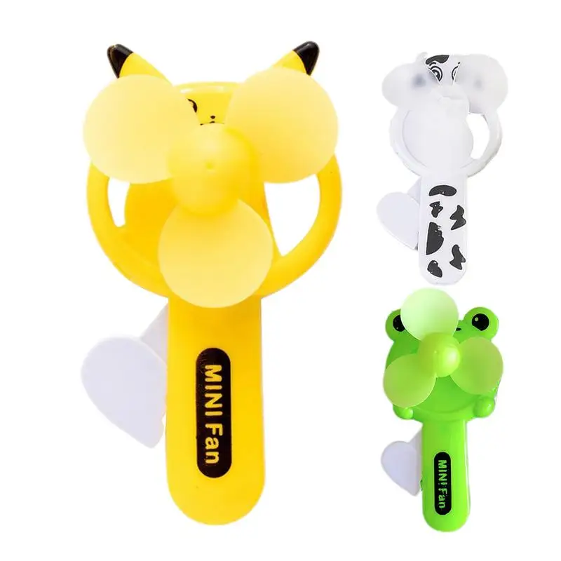 Manual-Press-Small-Fan-Cute-Cartoon-Design-Personal-Portable-Fan ...
