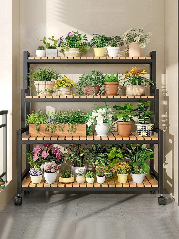 Flower-rack-storage-rack-balcony-flower-rack-living-room-floor-to-floor ...