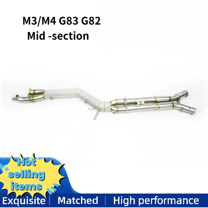 For BMW M3/M4 G80/G8X G83 G82 3.0T 2021-2023 stainless steel with ...