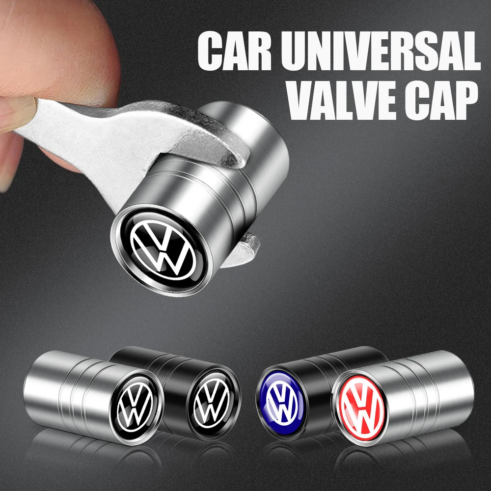 3D-Metal-Styling-Car-Valve-Caps-Wheel-Tires-Cover-for-Volkswagen-VW ...