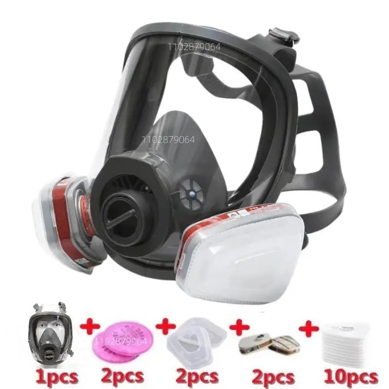 6800-Gas-Mask-Acid-Organic-Ammonia-Full-Face-Mask-Respirator-Paint ...