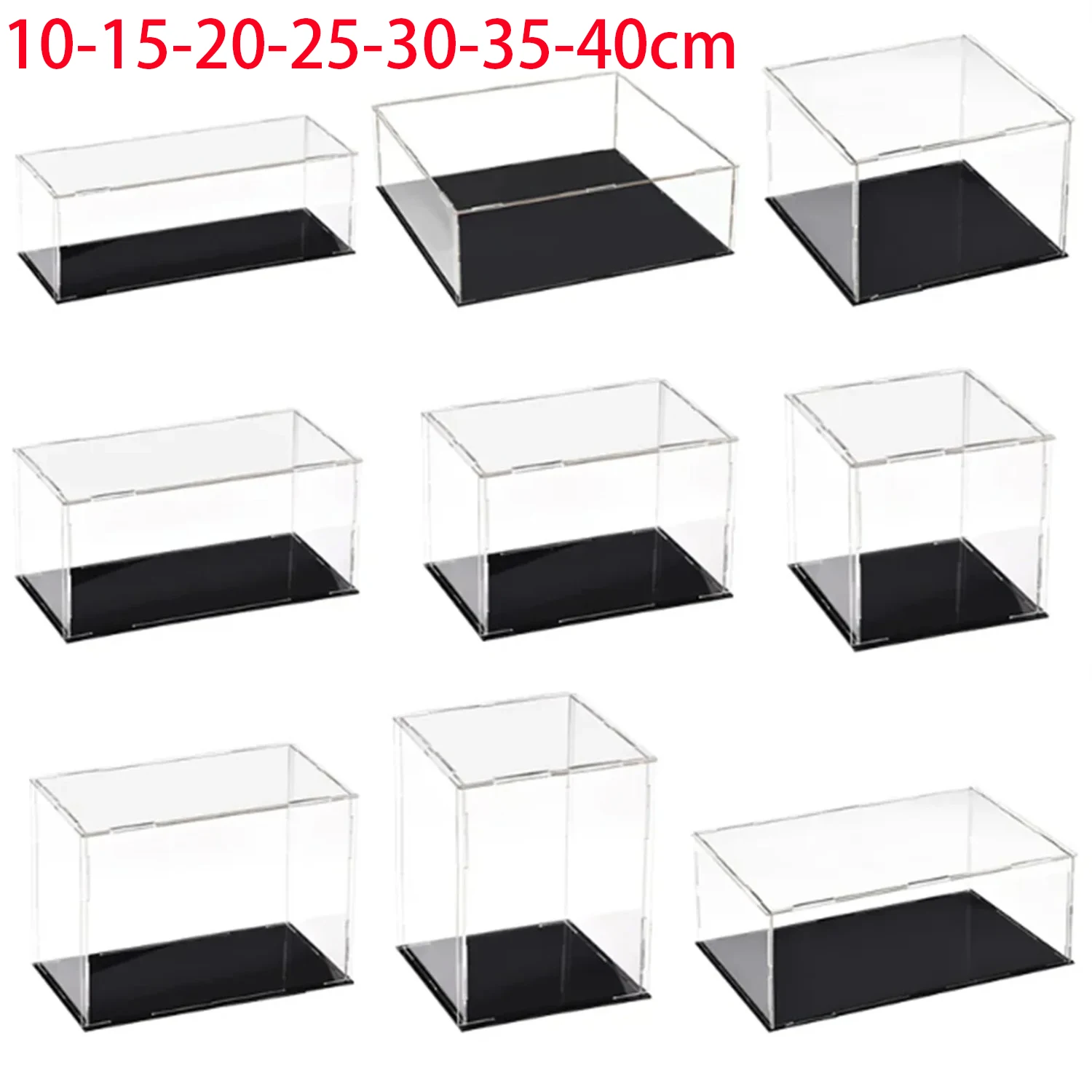 Acrylic Collectibles Display Box Clear Assemble Display Case for ...