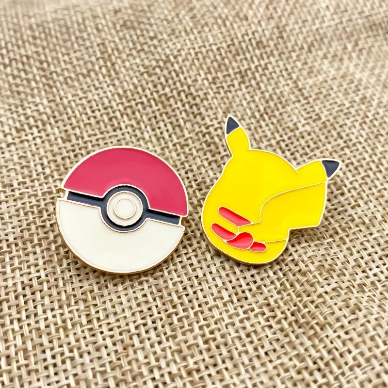 Cute Brooch Pokemon Cartoon Brooches Anime Figure Pikachu Charmander ...
