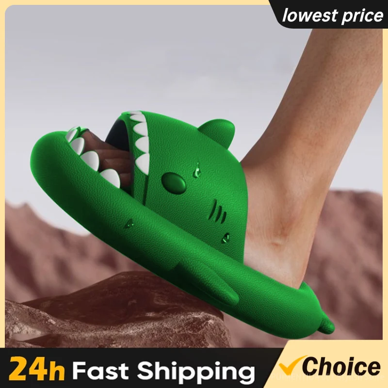 2024-New-Summer-Shark-Slippers-Women-Slides-Men-Bathroom-Flip-Flops ...