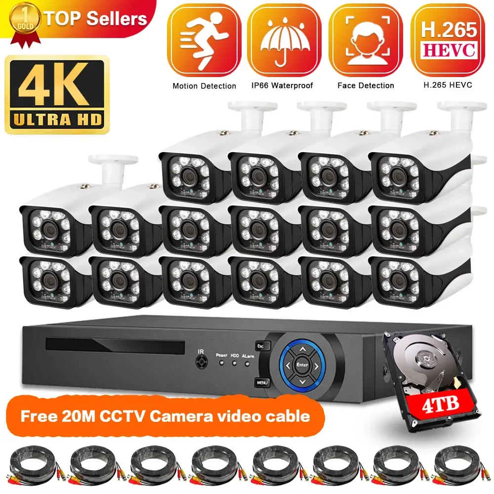 Face-Detection-Analog-CCTV-Security-Camera-System-Set-16CH-4K-DVR-Kit ...