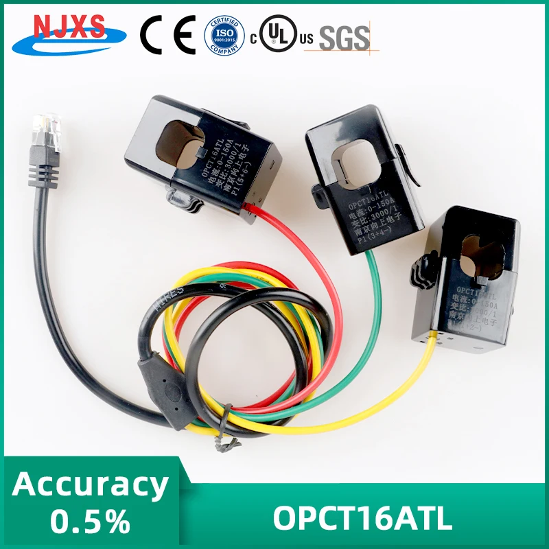 NJXSE-OPCT16ATL-Split-Core-Current-Transformer-Three-in-one-with-RJ12 ...