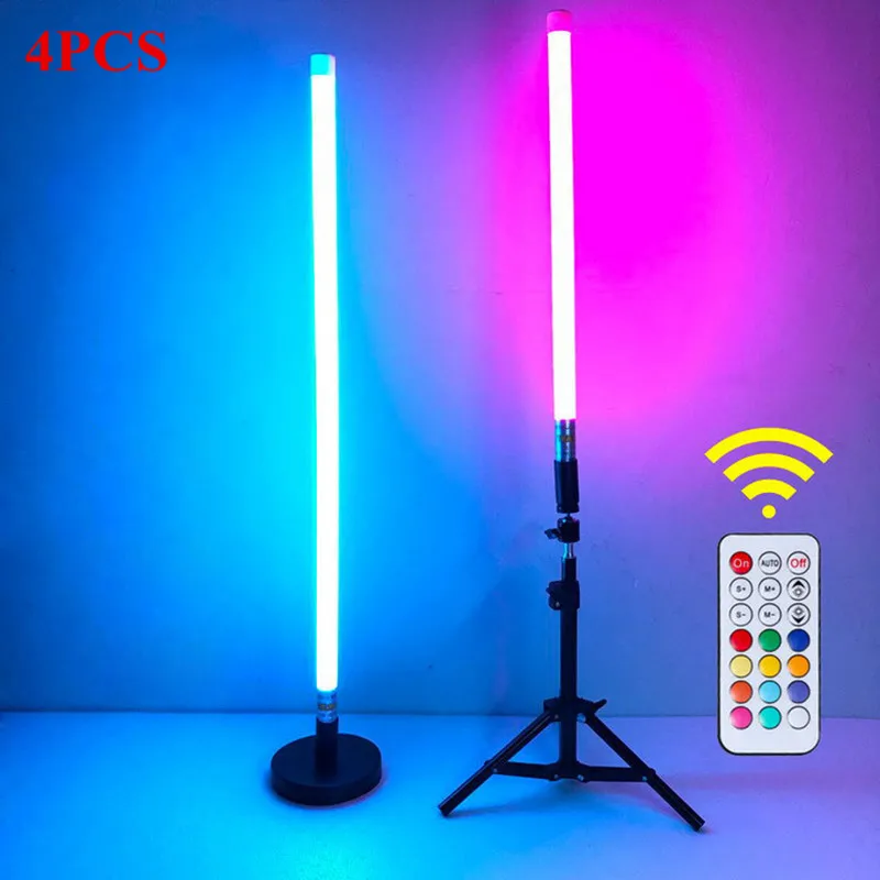 4Pck-2Ft-3Ft-4Ft-Waterproof-Rgb-Led-Video-Tube-Light-Wand-Battery ...
