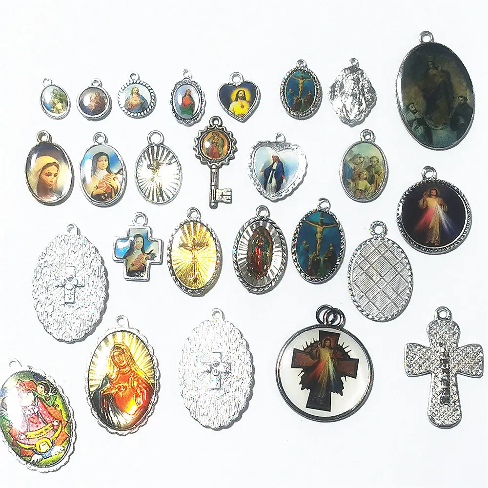 20Style-Catholic-Religious-Church-Medals-Saints-Pendants-Crosses ...