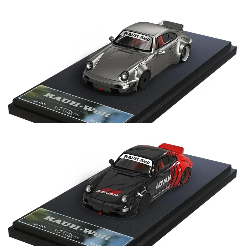 AuroraModel AM 1:64 RWB964 Advan / Liquid silver limited499 Diecast ...