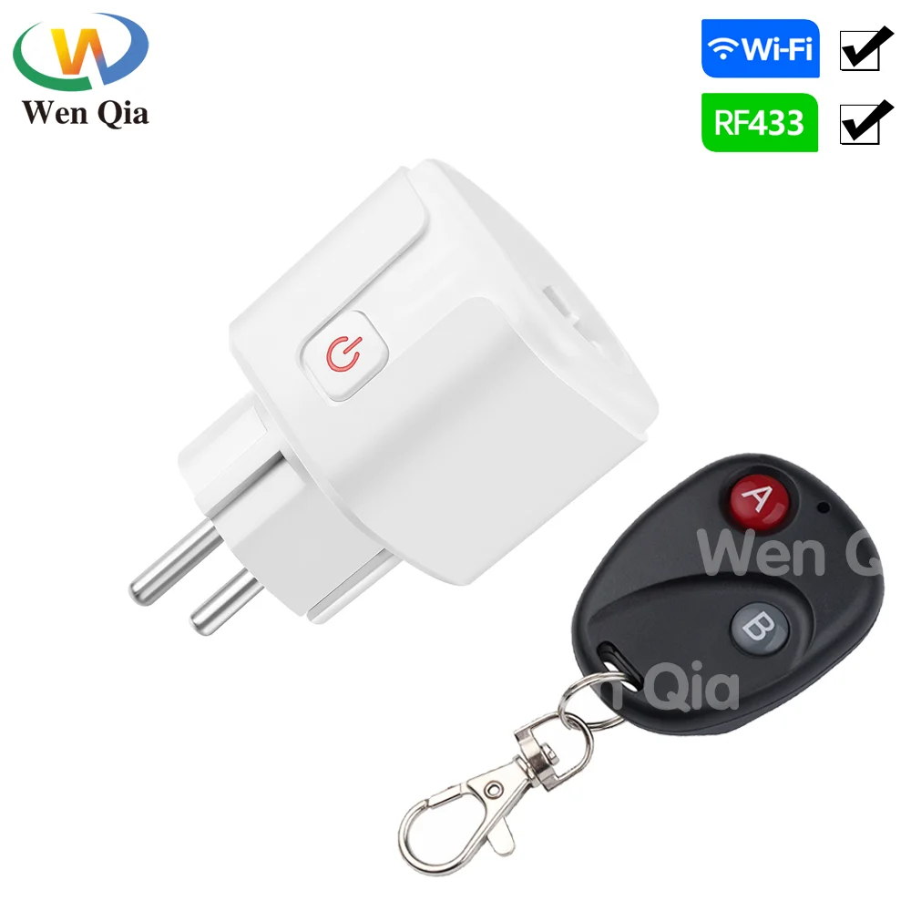 Universal Remote Control Switch EU FR Electrical Sockets 433 MHZ Rf ...