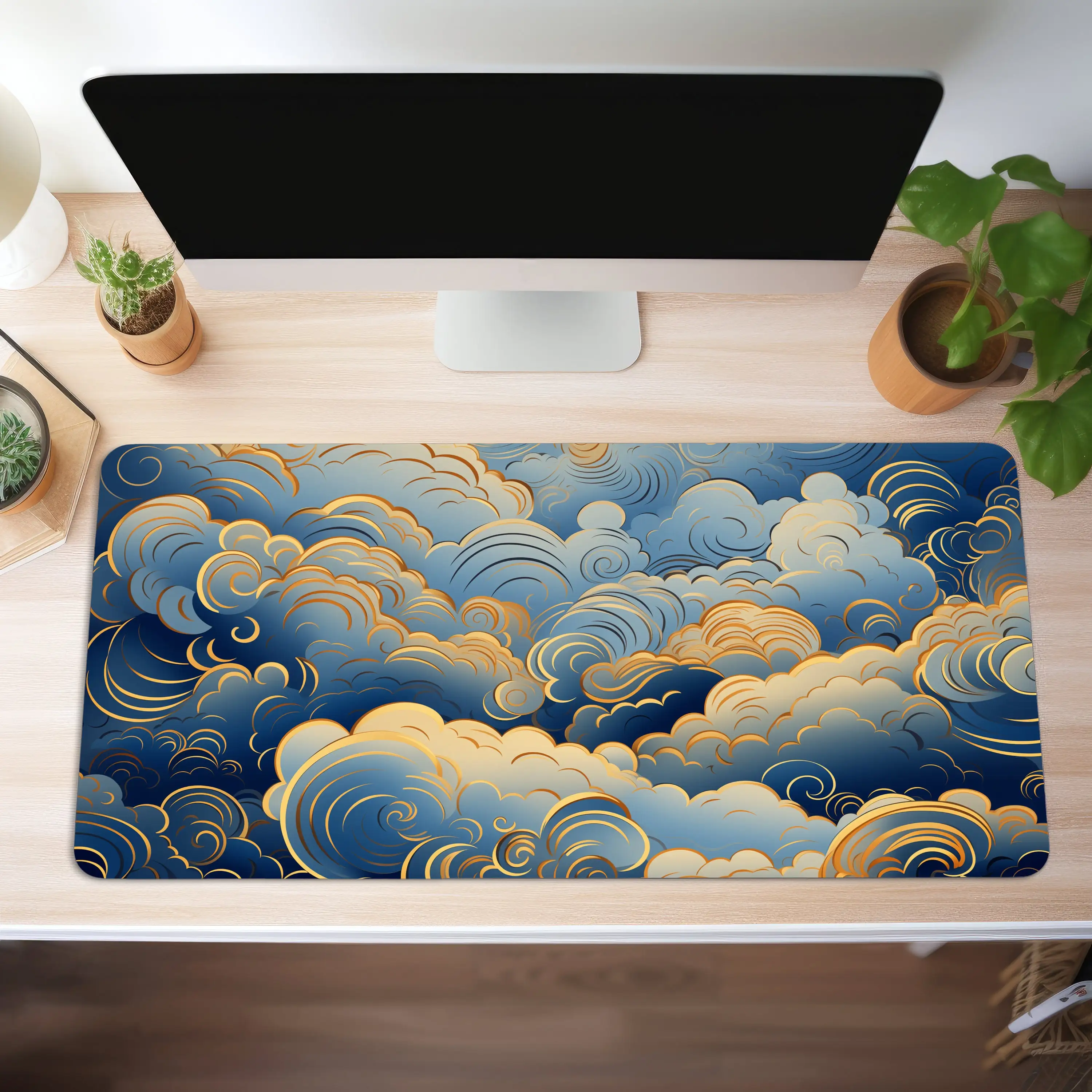 Jinyun mouse pad, seamless pattern, abstract art, aesthetic desk pad ...