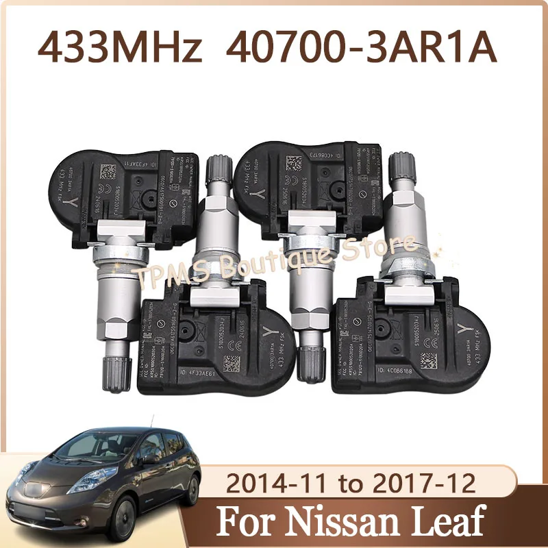 TPMS Sensor Tire Pressure Monitor System 4pcs 433MHz 40700-3AR1A 40700 ...
