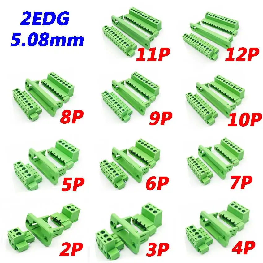 2EDG adım 5.08mm 2P 3P 4P 5P 6P 7P 8P 9P 10P 11P 12P 2EDGWC takılabilir bağlantı kutusu ...