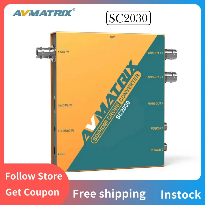 AVMATRIX-SC2030-SDI-to-HDMI-compatible-Signal-Convert-3G-SDI-HDMI-compatible-Updown-Cross ...