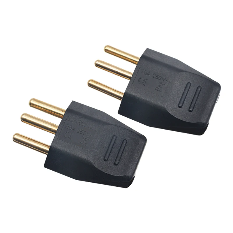 Brazilian-detachable-wiring-plug-3-cylinder-pin-Electrician-assembly ...