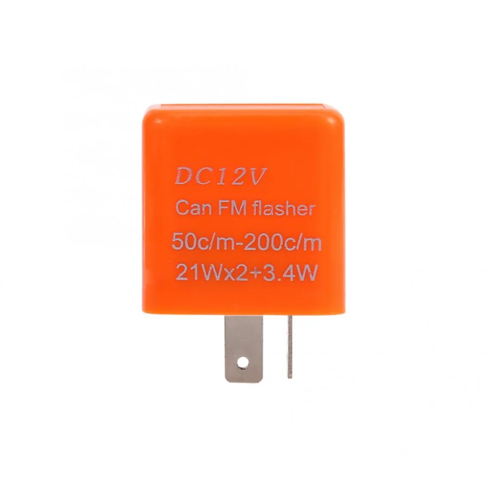 12V 2 Pin Universal Adjustable Flasher Relay Waterproof LED Turn Signal ...