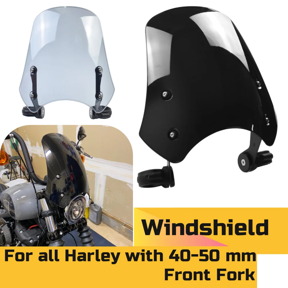 FXSTC Softail Custom Windshield Windscreen For Harley FXDC Wide Super ...